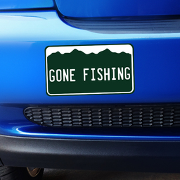 Small Colorado Gone Fishing - Bumper Sticker